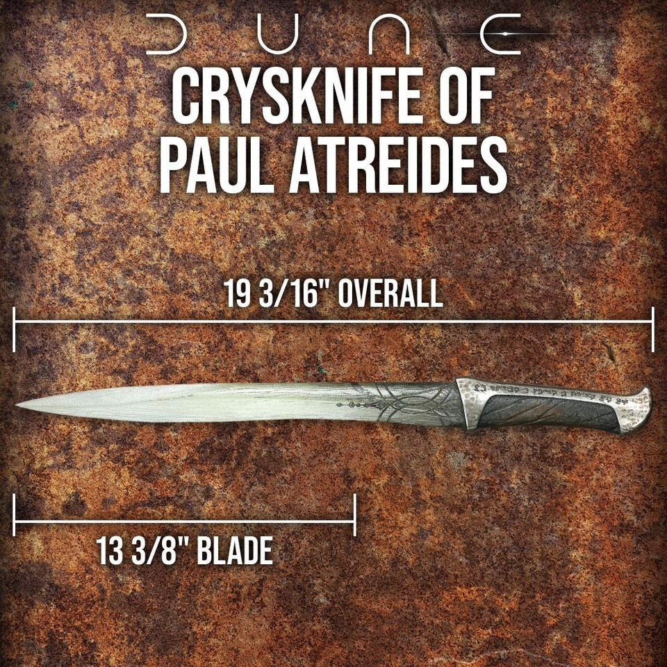 Crysknife of Paul Atreides Dune & Wall Display Officially Licensed | 19 ...