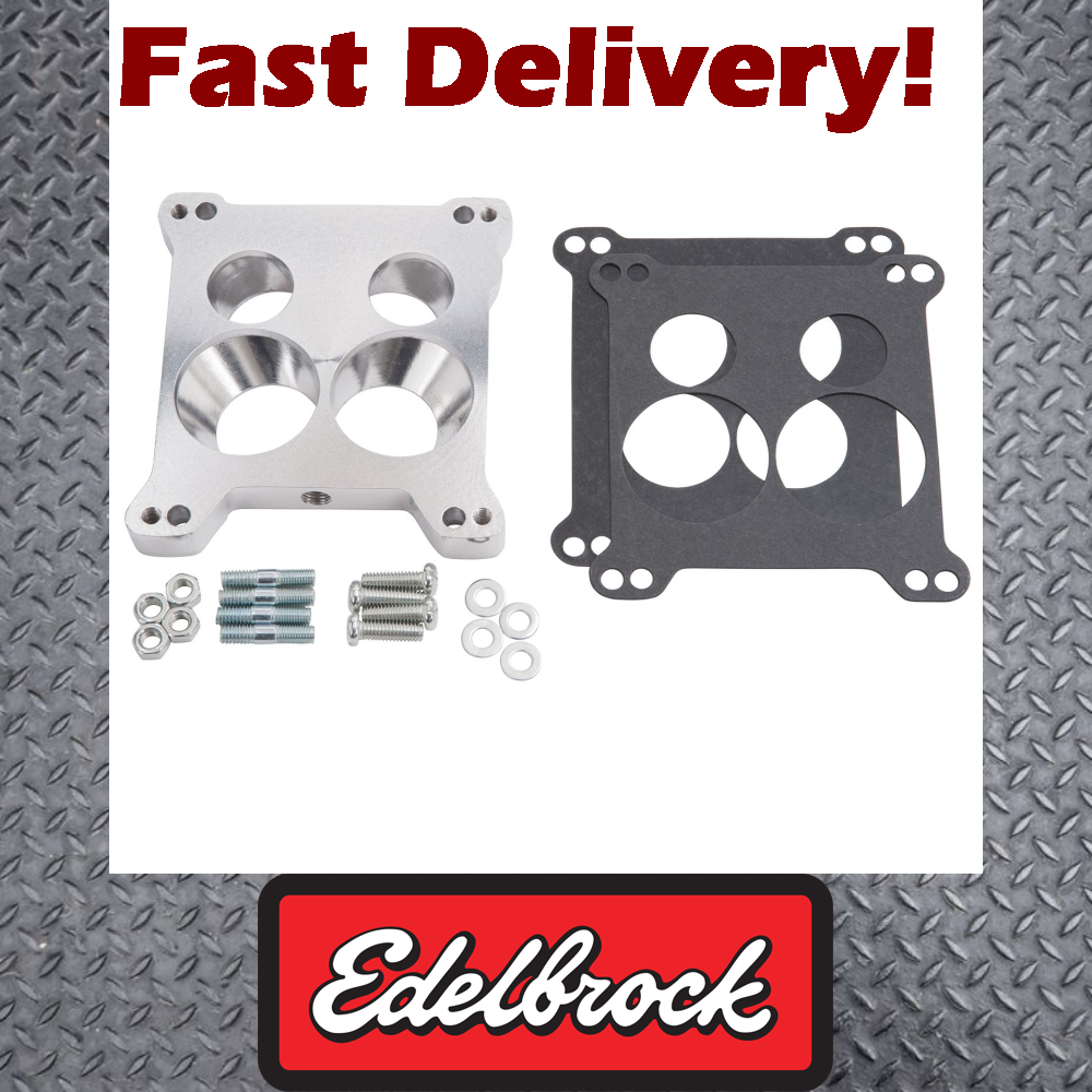 Edelbrock 2696 Carb Adapter for 4150 Square-Bore to Stock Quadrajet ...