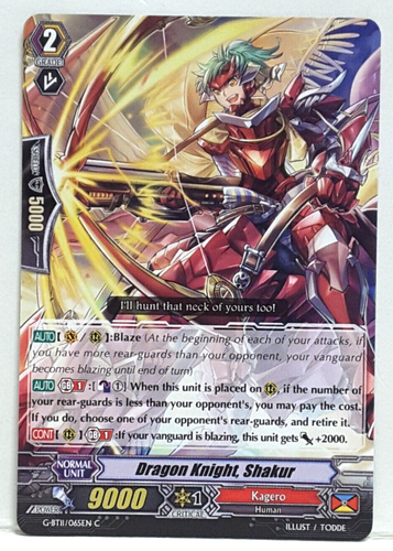 Bushiroad Cardfight Vanguard Dragon Knight, Shakur G-BT11/065EN C Kagero | eBay