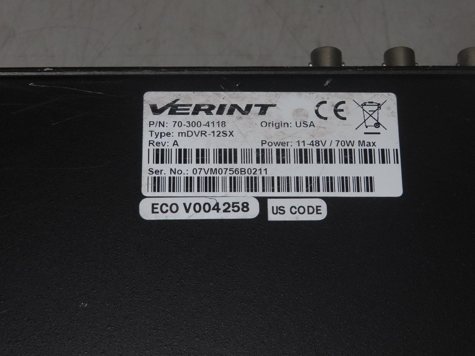 Verint Nextiva mDVR 12SX Mobile Digital Video Recorder DVR | eBay