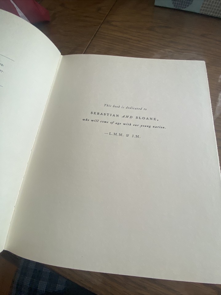 Hamilton The Revolution Book Lin Manuel Miranda Broadway First Print ...