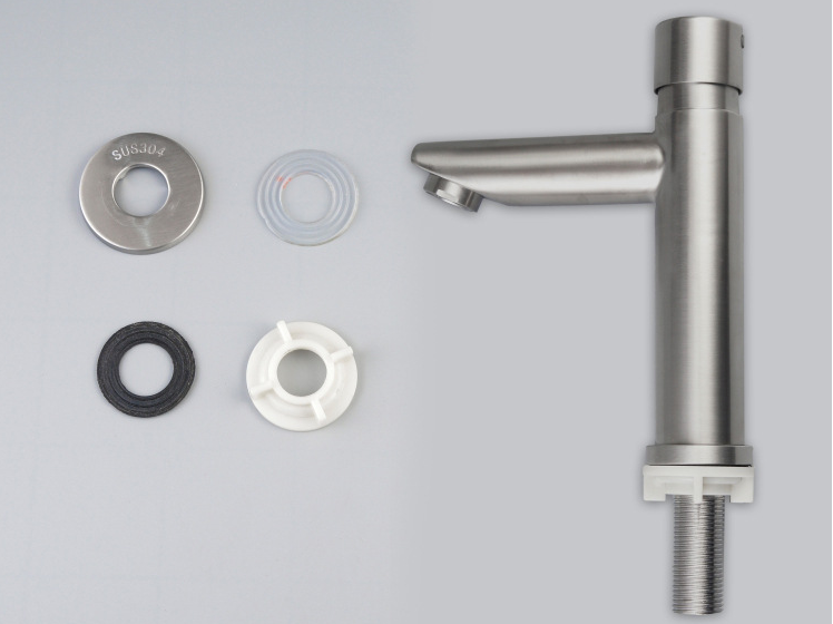 Auto Self Closing Water Saving Tap Bathroom Basin Cold Faucet Delay ...