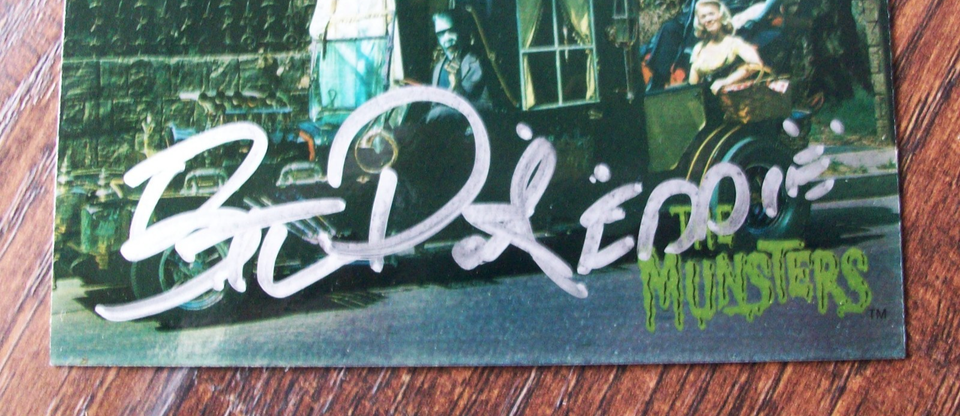 EDDIE MUNSTER BUTCH PATRICK Signed Autographed Foil Promo P1 Deluxe ...