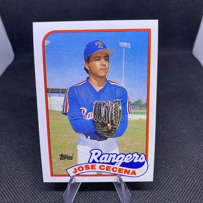 1989 Topps Baseball Card 683 JOSE CECENA TEXAS RANGERS | eBay