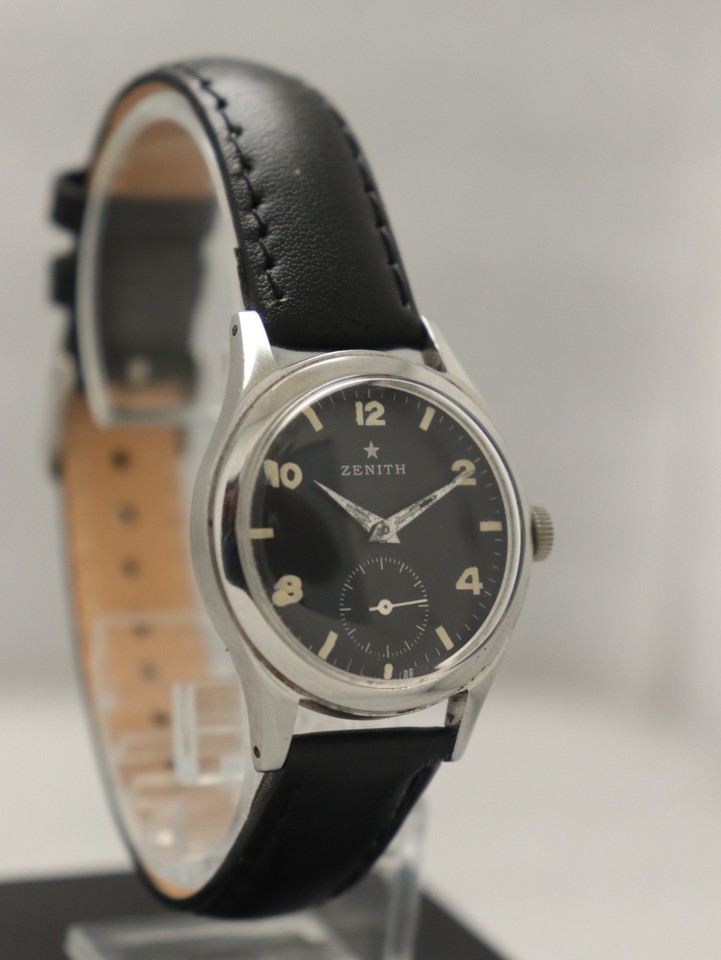 Used Zenith Sub Second Dial Black Color Dial Cal. 106 Swiss Made Men's ...