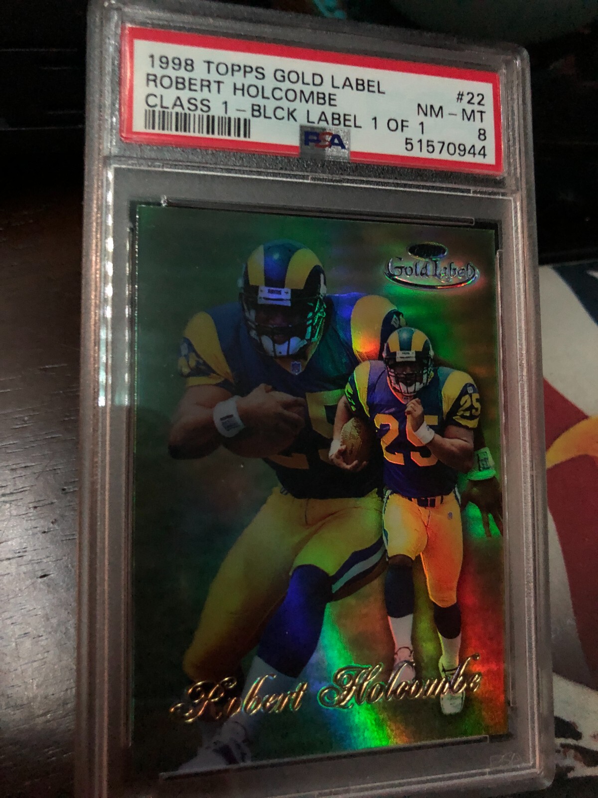 PSA 1998 Topps Gold Label Class 1 Black Label RARE 1 OF 1 Robert ...