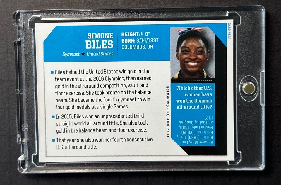 2016 Simone Biles SI Sports Illistrated USA Olympics Rookie Card USA ...