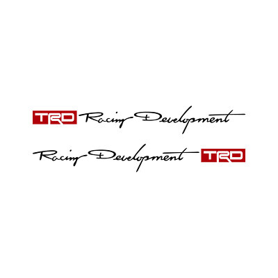 Pair (Left and Right) TRD Racing Development Decal Vinyl Sticker for ...