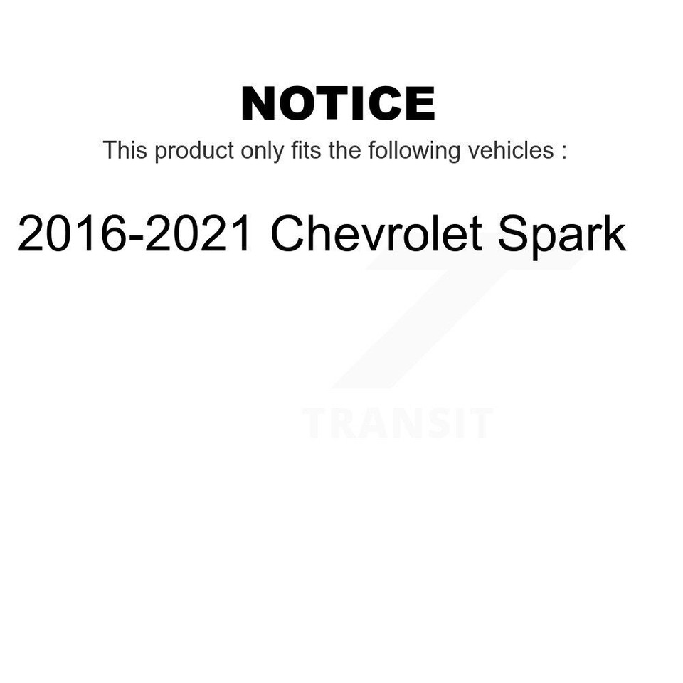 Front Disc Brake Rotors Pair For 2016-2021 Chevrolet Spark | eBay