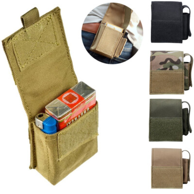 Tactical Mini Belt Pouch Multi-Purpose Small Battery Case Compact ...