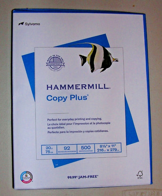 (1 Ream) Hammermill Copy Plus 8.5 x 11 Printer Copy Paper 500 Sheets 20 ...