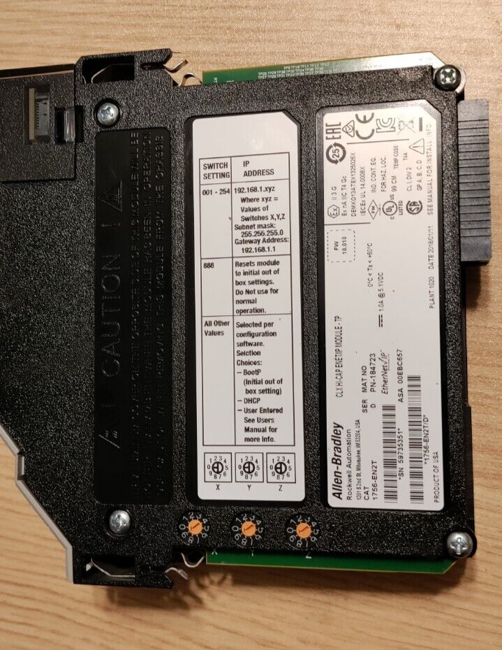 1756-EN2T /D CONTROLOGIX ENET/IP CARD ALLEN BRADLEY PLC AUTOMATION | eBay