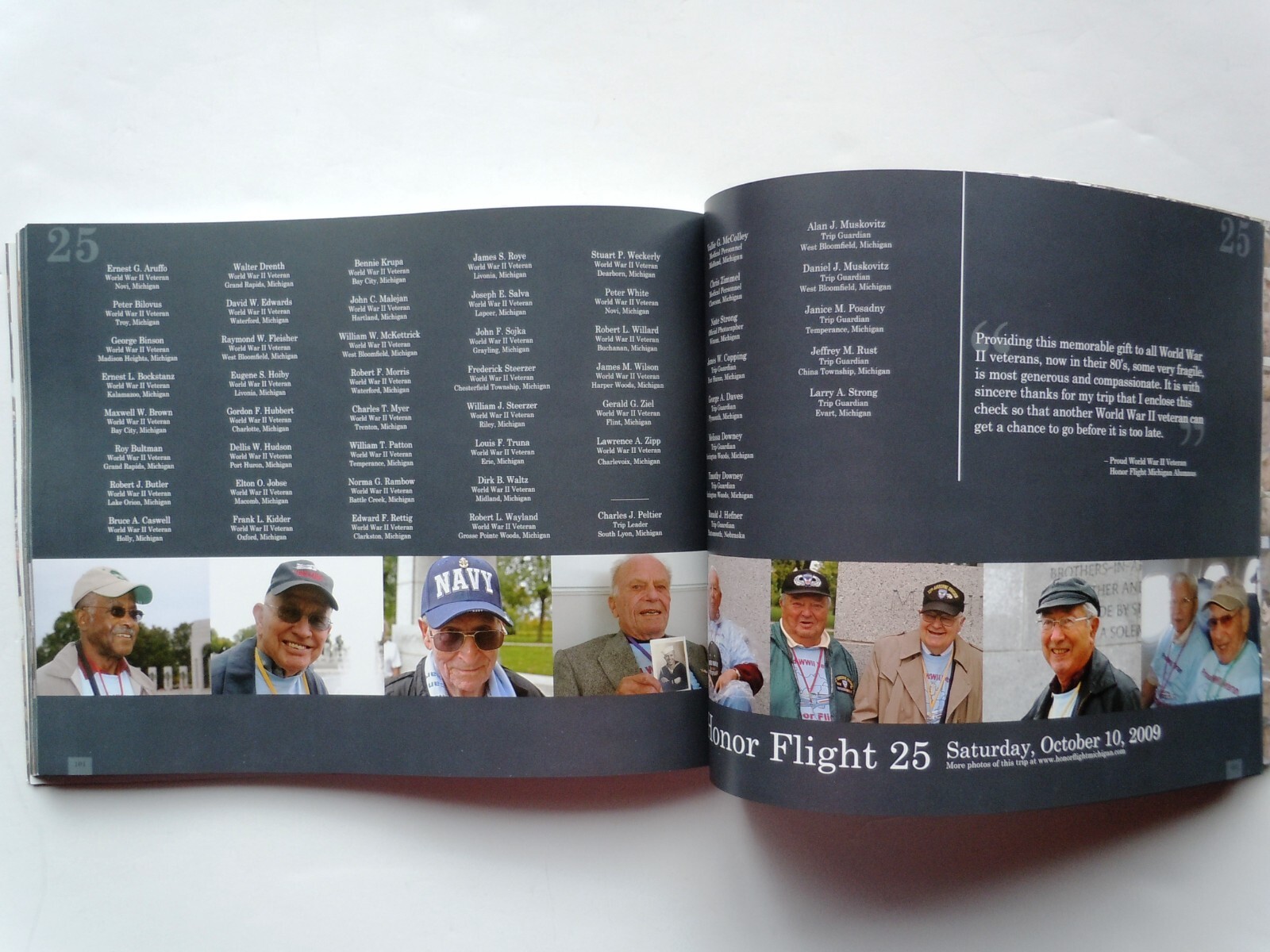 Honor Flight Michigan - Book - DVD - CD Set - Veteran Flights to WWII ...