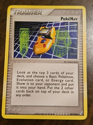 PokeNav 83/100 Uncommon Pokemon EX Crystal Guardians | eBay