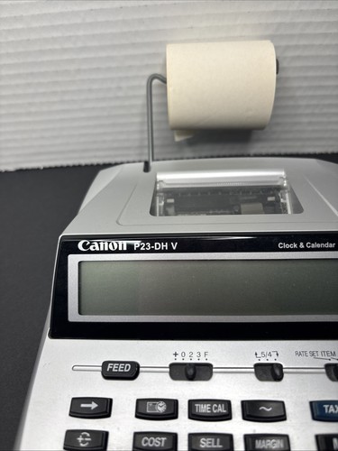 Canon P-27-DH Clock & Calendar Calculator Adding Machine- EXCELLENT ...