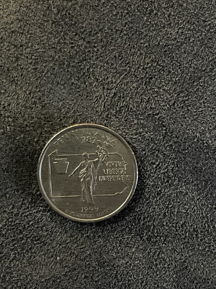 RARE 1787 1999 “P” Pennsylvania *FIRST STATE QUARTER DOLLAR* Coin | eBay