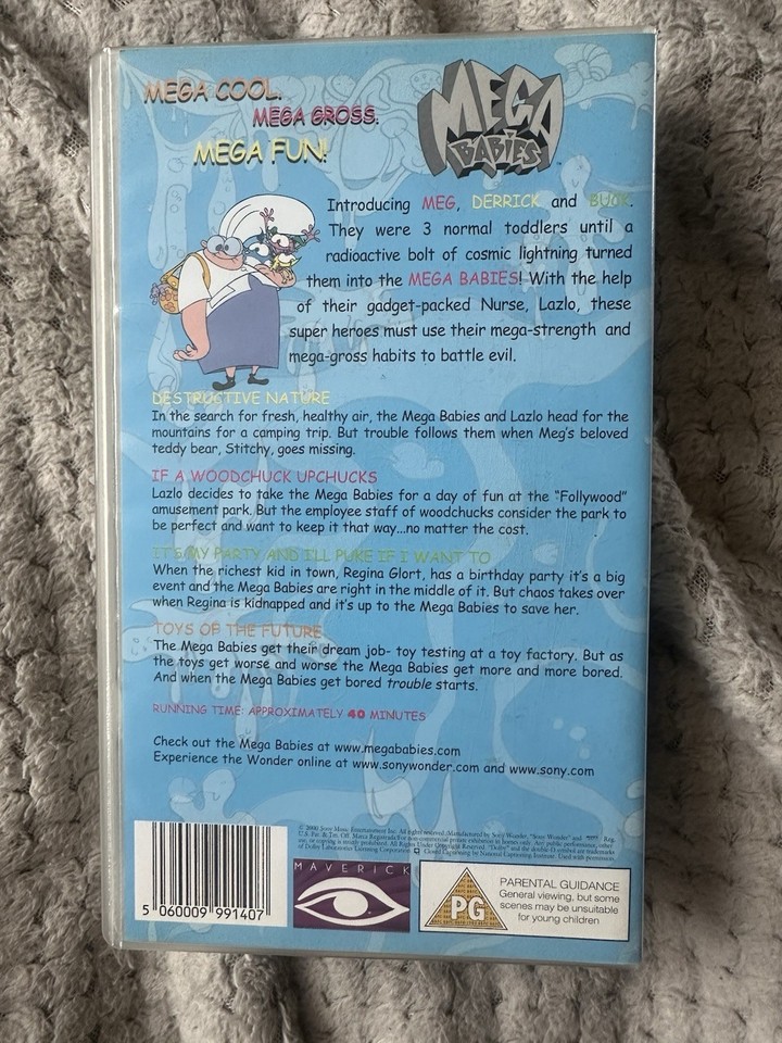 Mega Babies Destructive Nature VHS Tape (2000) Sony Wonder PAL PG Retro ...