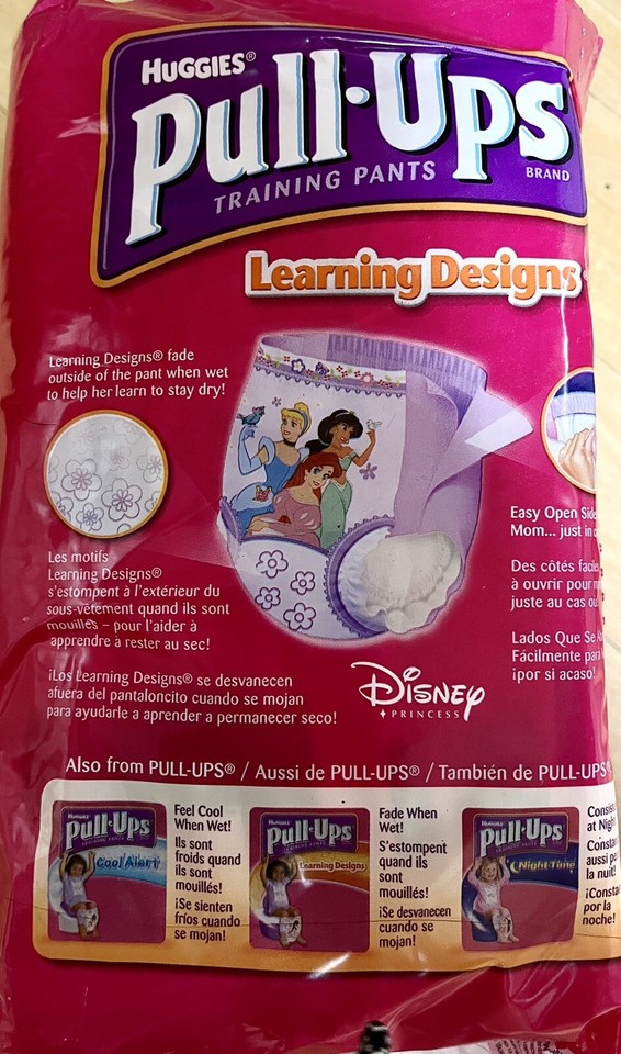 2009 Vintage 6ct Huggies 4-5T Pull-Ups Training Pants Snow White Diaper SAMPLE | eBay