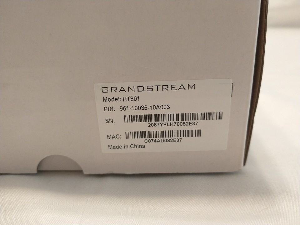 Vonage Grandstream HT801 Analog Telephone VoiP Adapter NEW Open Box ...