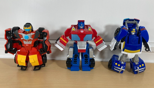 Transformers Rescue Bots Academy figures: Optimus Prime Chase Hot Shot ...