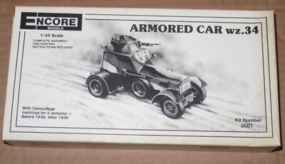Encore Models 3501 Armored Car wz.34 Kit 1/35 Scale | eBay