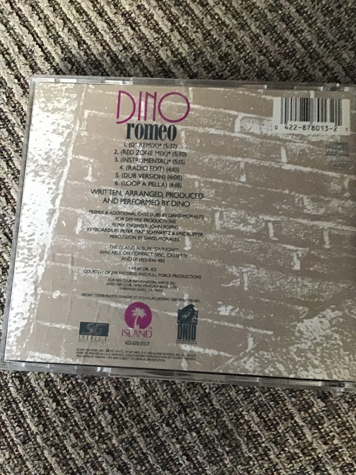 DINO - ROMEO, RARE USA 6TRX CD MAXI-SINGLE, OOP 1990 | eBay