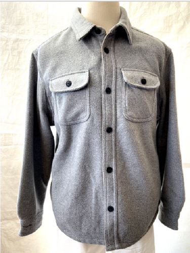 JACH'S MEN'S FULLY LINED PATTERED BUTTON UP SHIRT/JACKET (GRAY 3XL)NWT ...