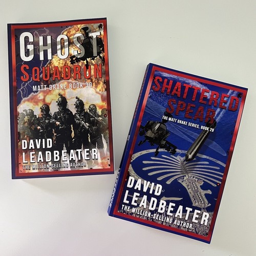 David Leadbeater book bundle x2 Ghost Squadron and Shattered Spear War ...