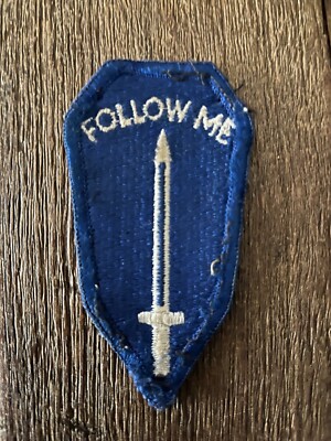 POST WWII WW2 US ARMY INFANTRY SCHOOL PATCH - FOLLOW ME | eBay
