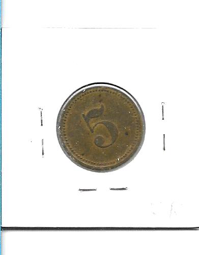 Orleans, Indiana Trade Token J.A. CLOUD 5 | eBay