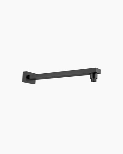 Bathroom Square Shower Wall Hung Mounted Arm Brass Matte Black Modern ...