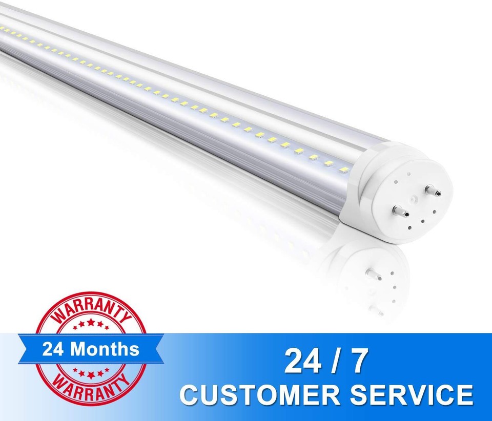 4FT T8 T12 LED Tube Light ballast Bypass Single End Power 22W 6500K 25 ...