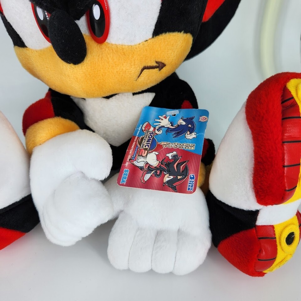 Sonic ADVENTURE 2 Plush 2001 SHADOW TAGGED Sega EXTRMLY RARE Sonic ...