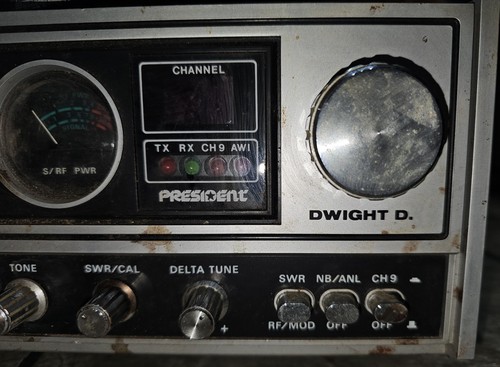 President Dwight D CB Base Station Radio 40 Channel W/ Speaker & Mike ...