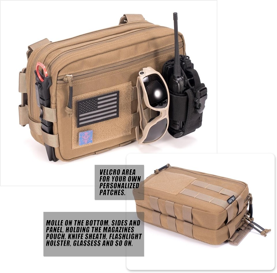Tactical Chest Rig Bag Concealed Carry CCW Pack Molle Pouch IFAK EMT ...