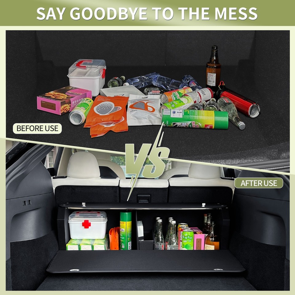 Universal Car Trunk Organizer Durable Leather SUV Cargo Storage Box ...