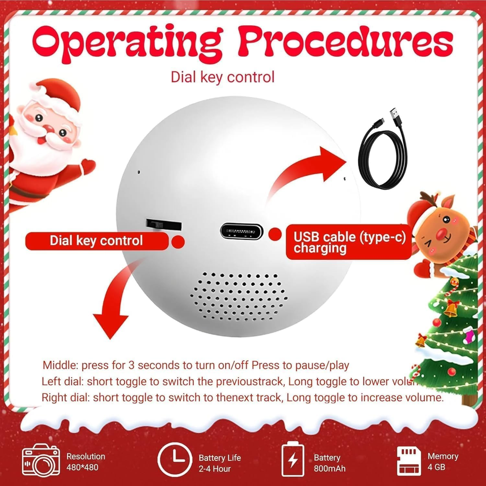 Core Memory Orb - Decorazione Natalizia Con Sfera Di Cristallo Magica ...