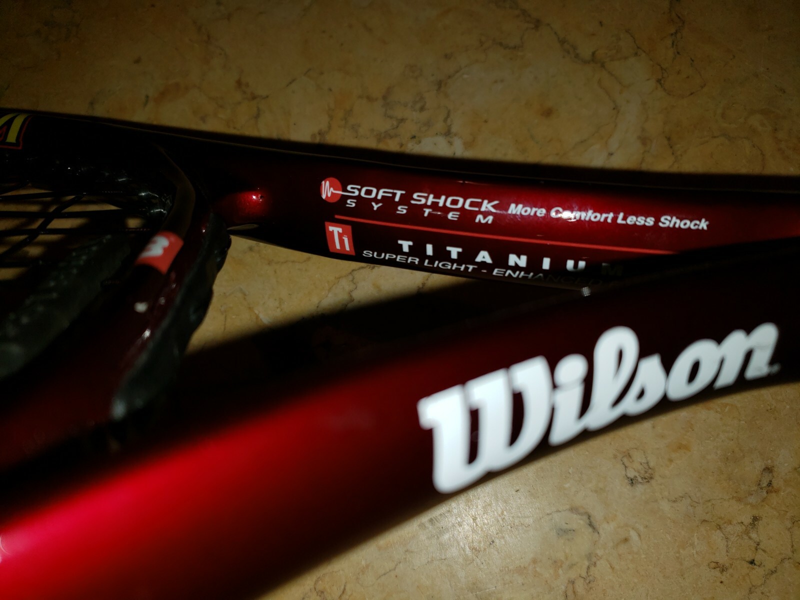 WILSON TITANIUM ENERGY SOFT SHOCK TENNIS RACKET L 4 4 1/2 | eBay