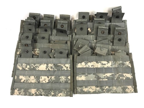 Lot of 10 Triple Mag Pouch, ACU Digicam Army 3 x 30 MOLLE II Side by ...