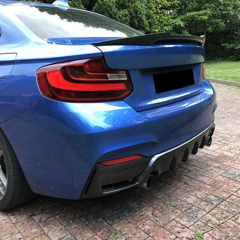For BMW F22 F23 M240i M235i M Sport 14-17 Carbon Fiber Rear Bumper ...