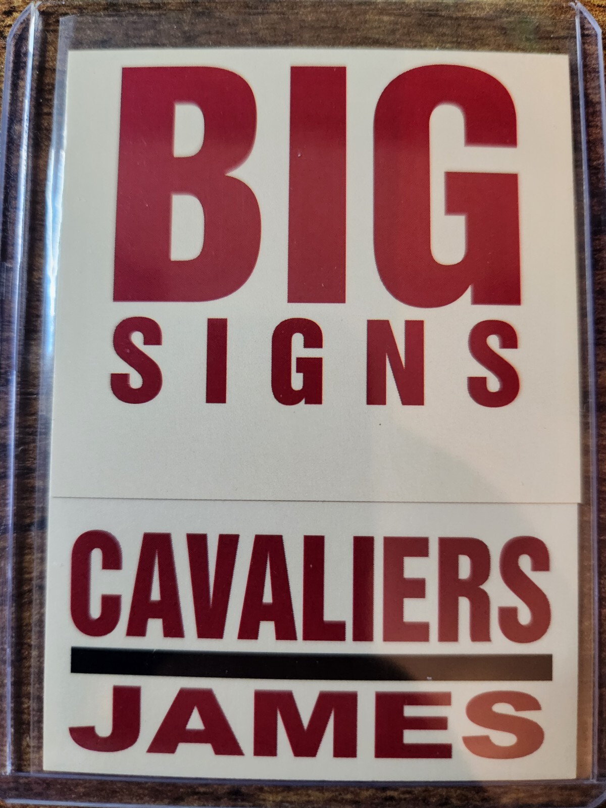 2003-04+Fleer+Platinum+-+Big+Signs+%237+BS+LeBron+James+%28RC%29 for ...