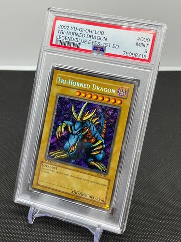 YU-GI-OH! Tri-Horned Dragon LOB-000 Secret Rare 1st Edition PSA9 from ...