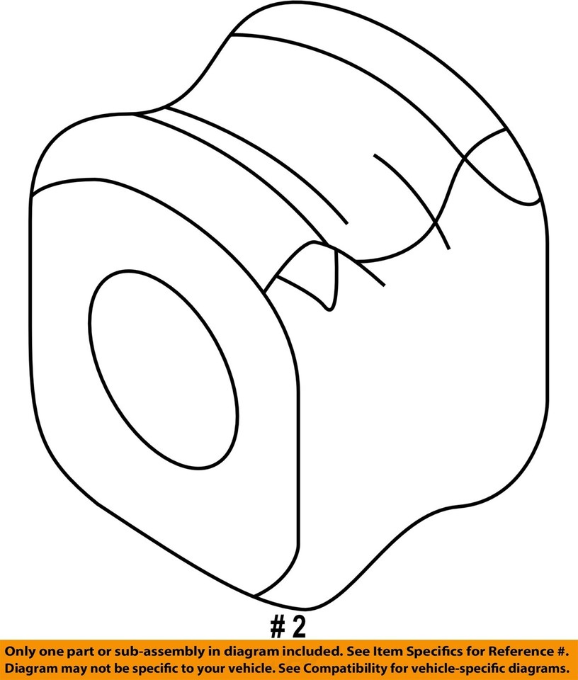 FORD OEM Stabilizer Sway Bar-Front-Bushings DA8Z5484A | eBay