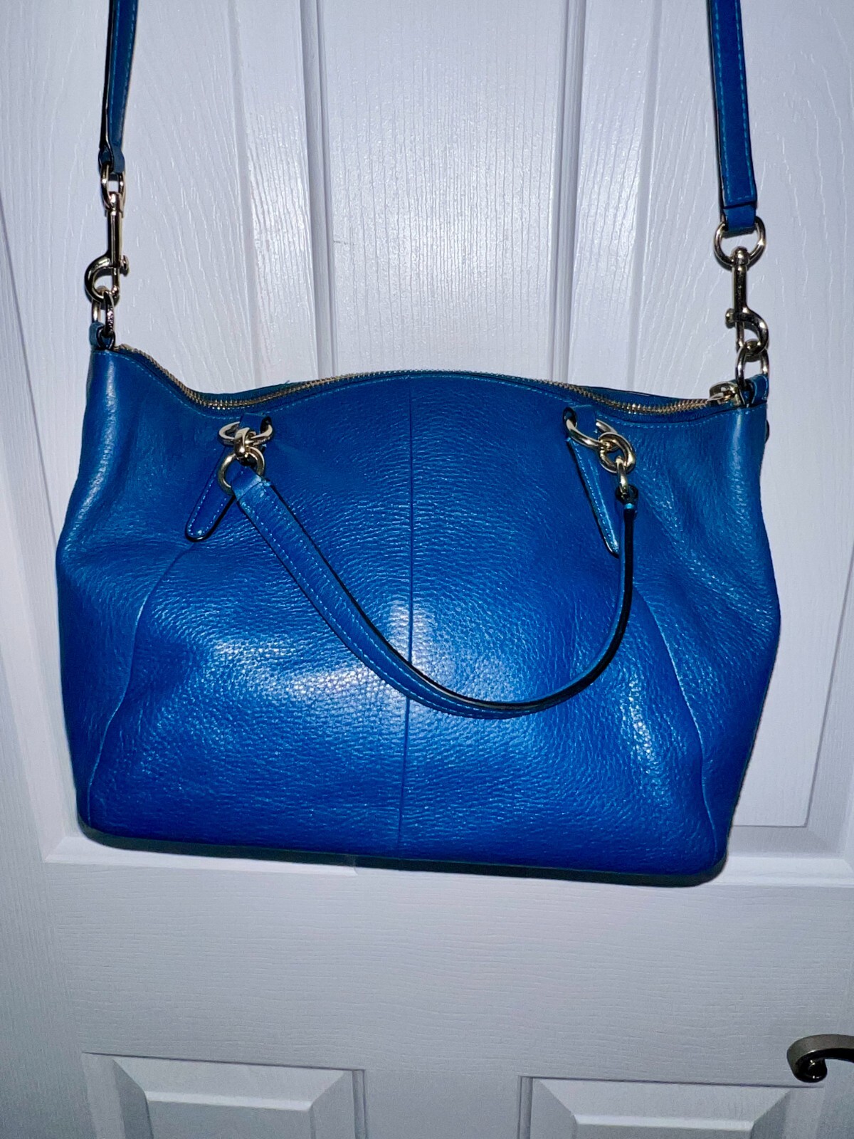 Coach Madison Kelsey Small Royal Blue Leather Crossbo… - Gem