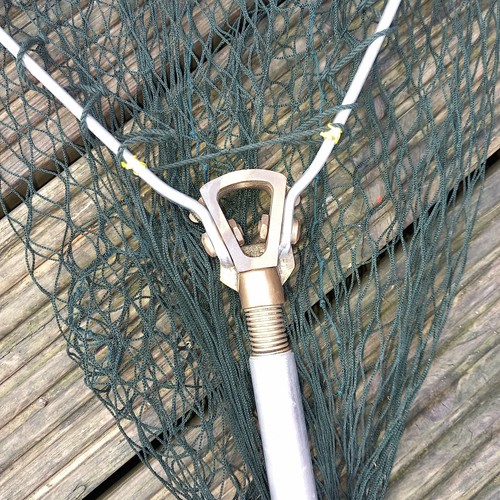 Folding Landing Net 21" Across. 46" Long Open, 28" Closed, Hardy Type ...