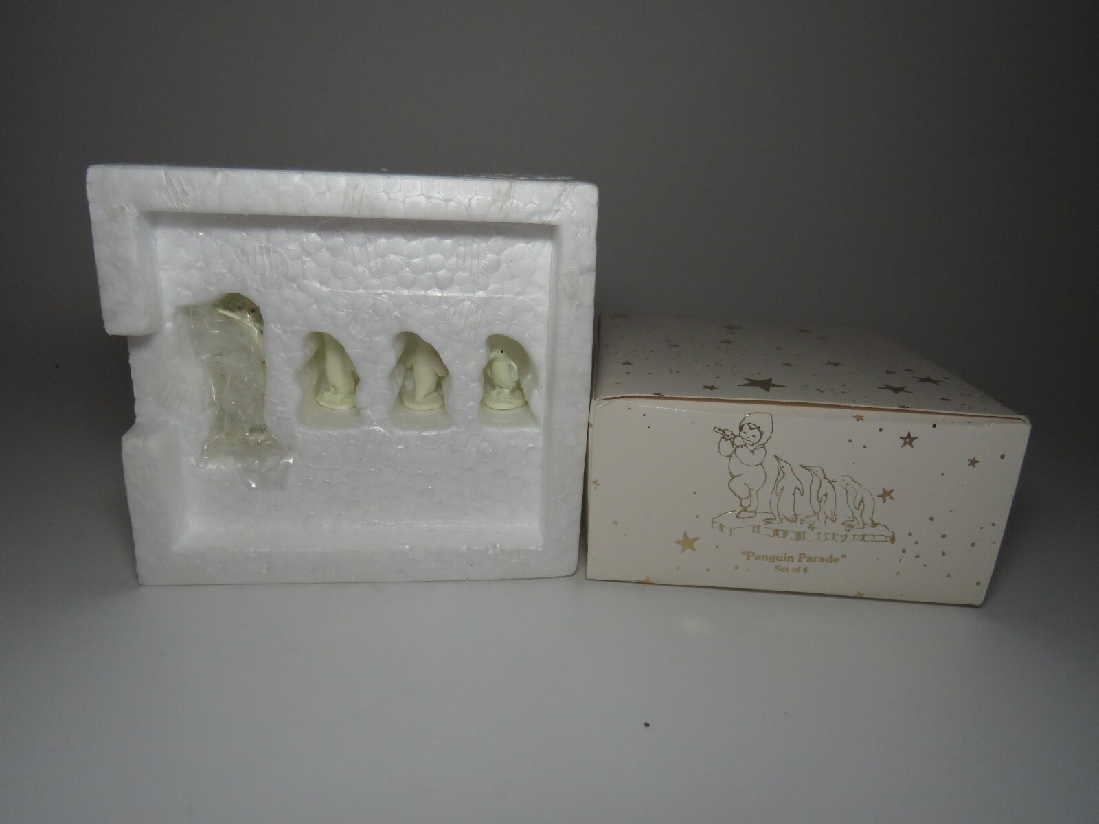 Penguin Parade Snowbabies Dept. 56 Pewter Miniatures Set of 4 7616-3 ...
