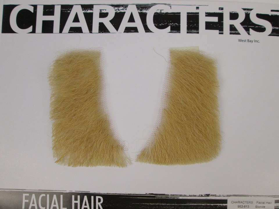 HUMAN HAIR COSTUME SIDEBURNS MUTTON CHOPS BIKER GREASE DICKENS LOGAN ...