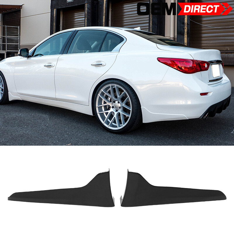2014-2023 Infiniti Q50 2PCS Rear Lip Side Fender Flaps Splitters ...