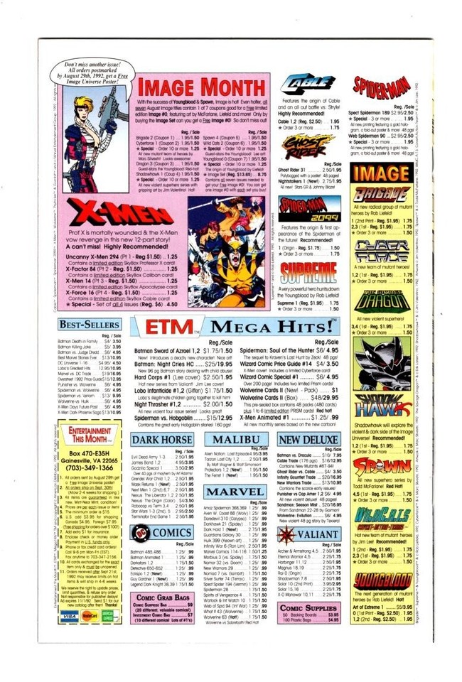 Spawn #3 Image Comics 1992 Appearance Terry, Cyan Fitzgerald, Newsstand ...