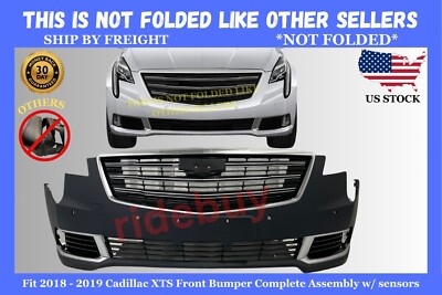 Fit 2018 2019 Cadillac XTS Front Bumper Complete Assembly w/sen holes ...